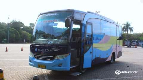 Info Lengkap Foto dan Harga Sewa Bus Pariwisata Blue Star