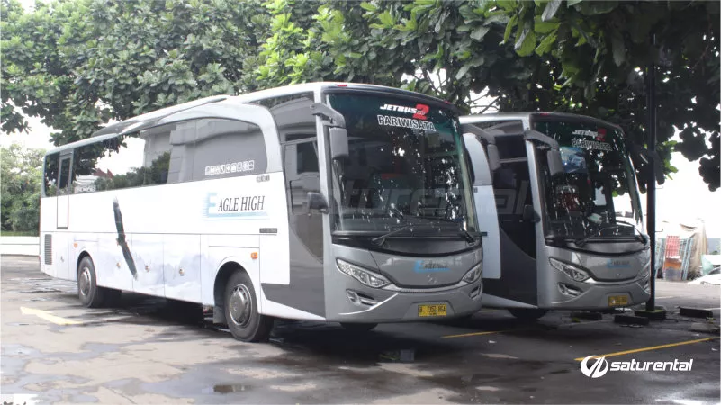 Info Lengkap Foto dan Harga Sewa Bus Pariwisata Eagle High