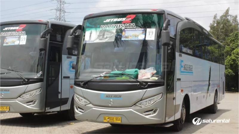 Info Lengkap Foto dan Harga Sewa Bus Pariwisata Eagle High