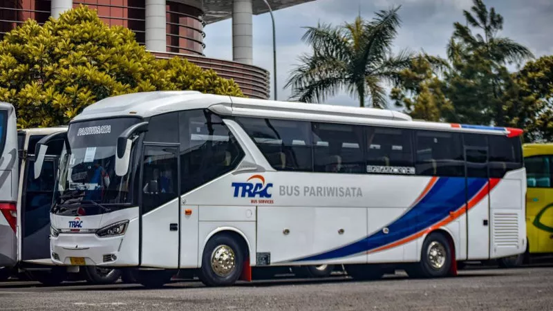 Info Lengkap Foto dan Harga Sewa Bus Pariwisata Trac Astra - Saturental