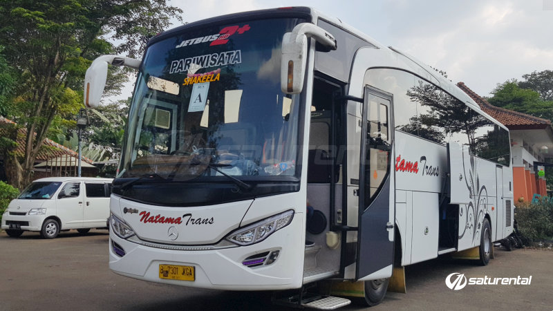Info Lengkap Foto dan Harga Sewa Bus Pariwisata Natama Trans - Saturental