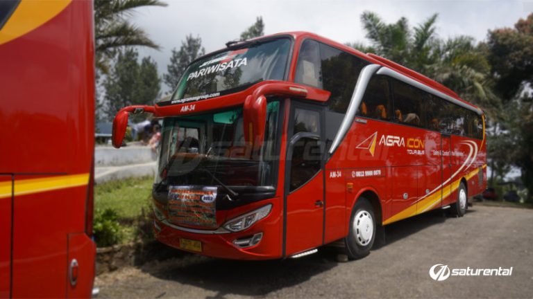 Info Lengkap Foto dan Harga Sewa Bus Pariwisata Agra Icon