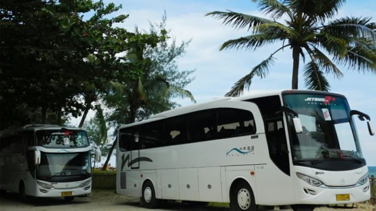 Info Lengkap Foto Harga Sewa Bus Pariwisata Ness Trans - Saturental