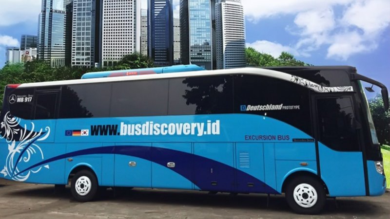 Info Lengkap Foto dan Harga Sewa Bus Pariwisata Discovery - Saturental