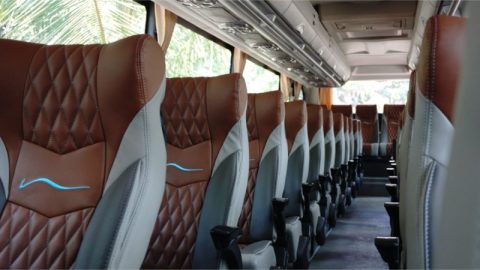 Info Lengkap Foto Harga Sewa Bus Pariwisata Ness Trans - Saturental