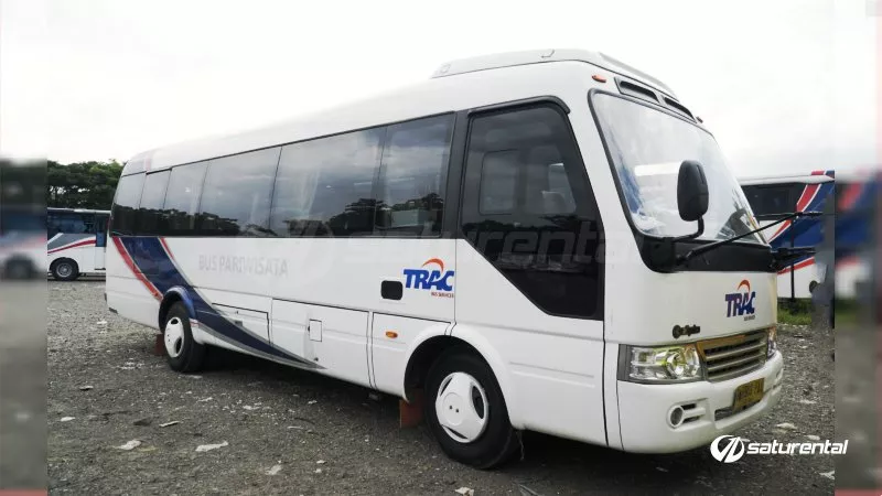 Info Lengkap Foto dan Harga Sewa Bus Pariwisata Trac Astra - Saturental