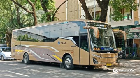 Info Lengkap Foto dan Harga Sewa Bus Pariwisata TAM Wisata